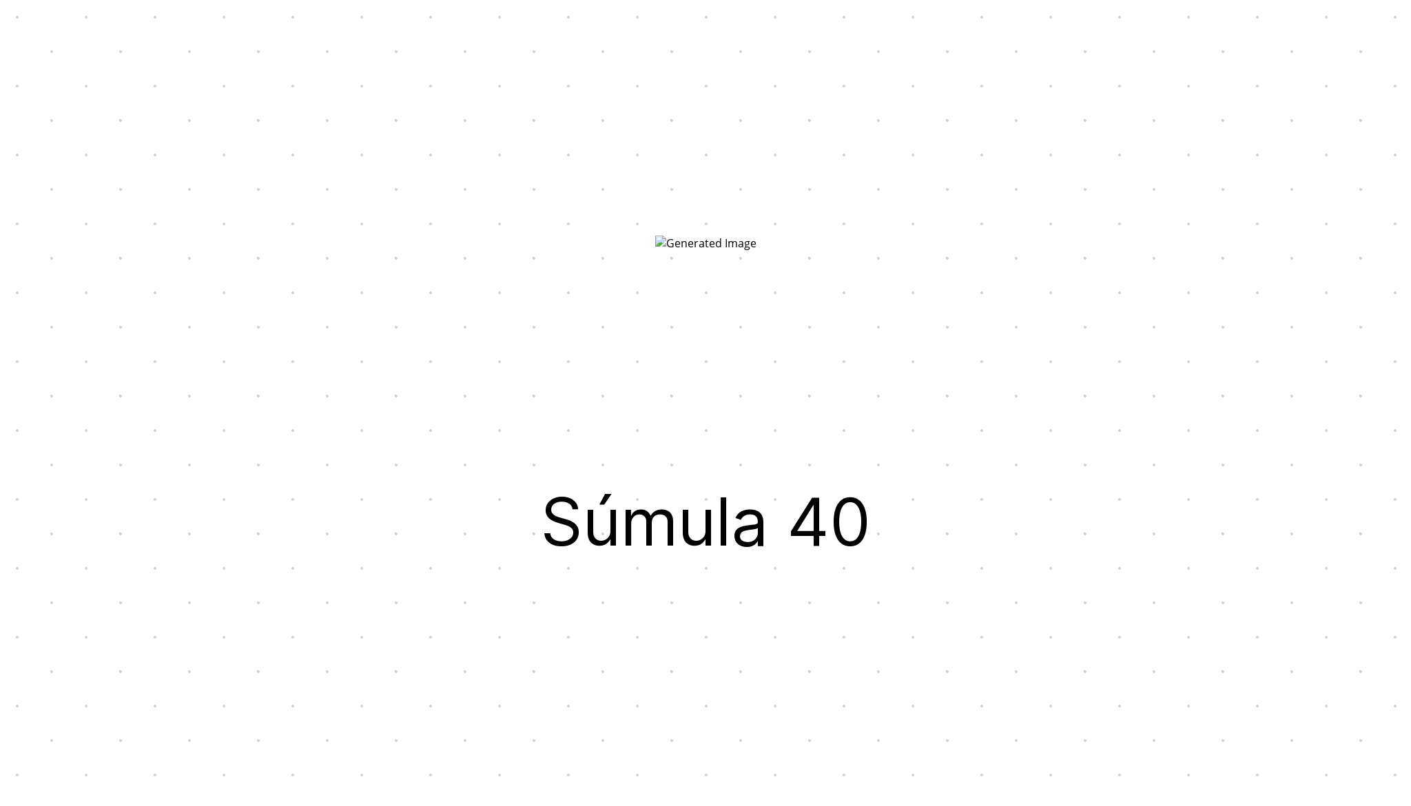 Súmula 40 - STF